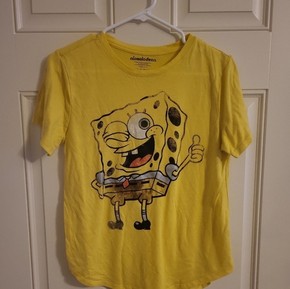 Nickelodeon | Tops | Faded Spongebob Tshirt Xl | Poshmark